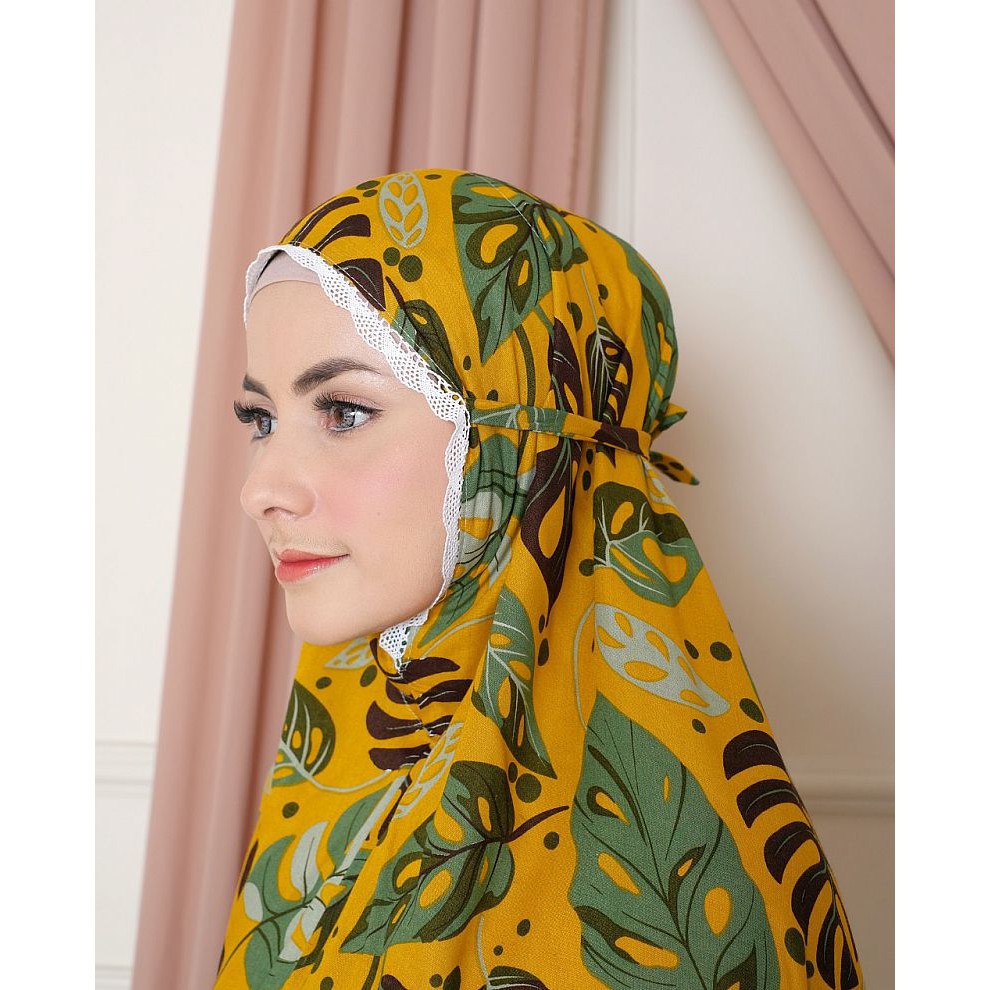 Mukena Rukoh Mukenah วัสดุจัมโบ้เรยอนสีขาวสําหรับผู้ใหญ่ - Lucika ...