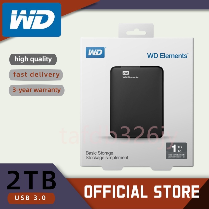 Western Digital External Harddisk 2TB 1TB เอ็กซ์เทอนอล ฮาร์ดดิสก์ Hard ...