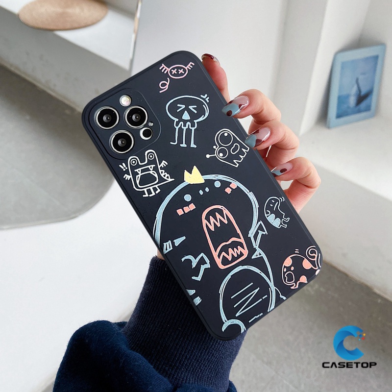 Cute Graffiti Monsters Phone Case Compatible for iPhone 11 12 13 pro ...