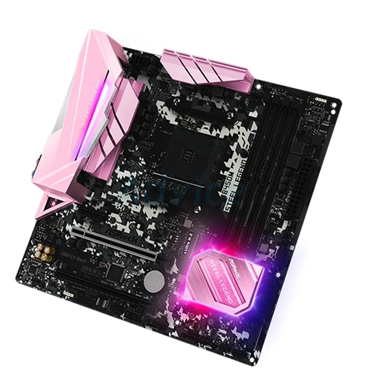 (AM4) ASROCK B450M STEEL LEGEND PINK EDITION - advice_banpaew - ThaiPick