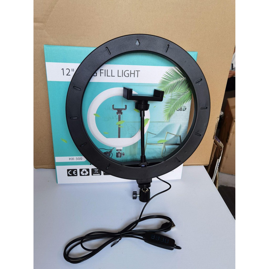เฉพาะไฟแต่งหน้า ไฟขนาด 30CM RING LIGHT LED 30CM พร้อมที่จับโทรศัพท์ - mtaccessory - ThaiPick