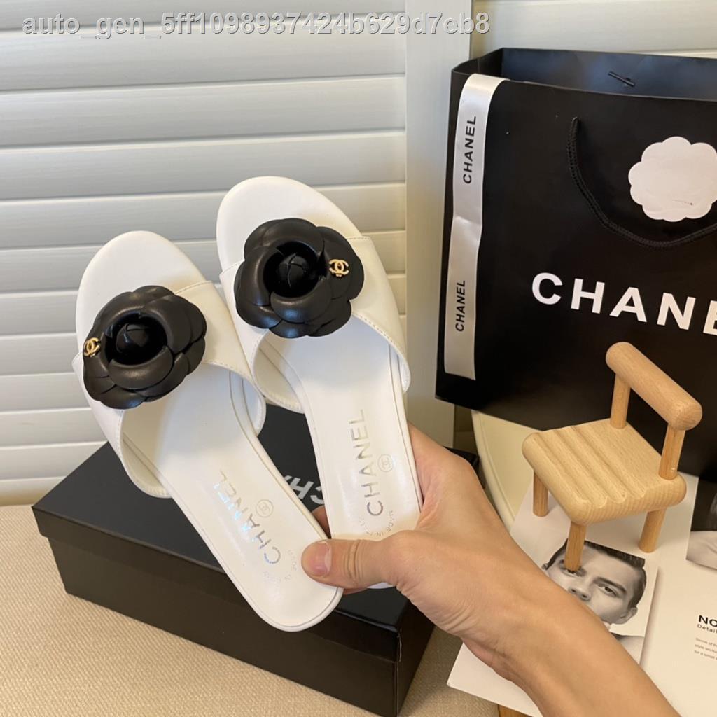 CHANELs 2022 Summer Limited Camellia Series Ladies Flat Slippers - yhulzoekoo - ThaiPick