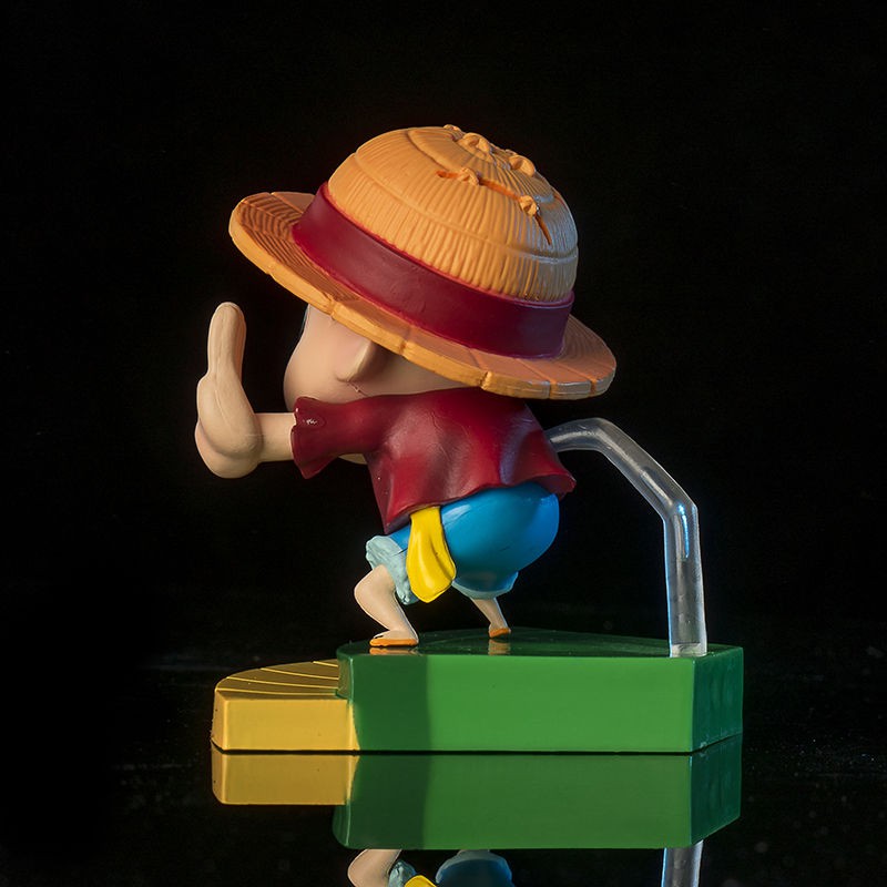 Crayon Shin-chan GK Nohara House Shinnosuke cos Luffy hand-made model ...