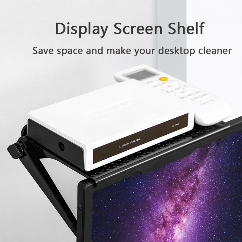 Computer Monitor Rack Foldable Shelf TV Box Router Shelf Set-top Box ...