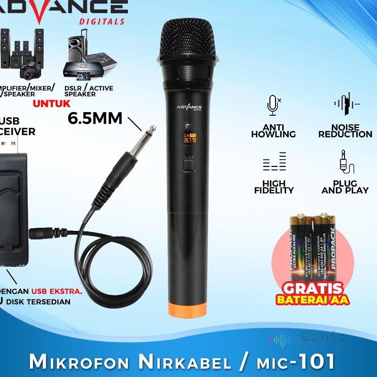 Single Advance Mic-101 ไมโครโฟนไร้สาย ไมโครโฟนไร้สาย แบบพกพา ไมโครโฟน ...