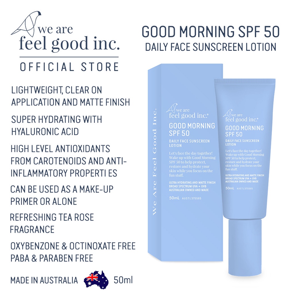 We Are Feel Good Inc. Good Morning SPF50 Daily Face Sunscreen Lotion กู ...