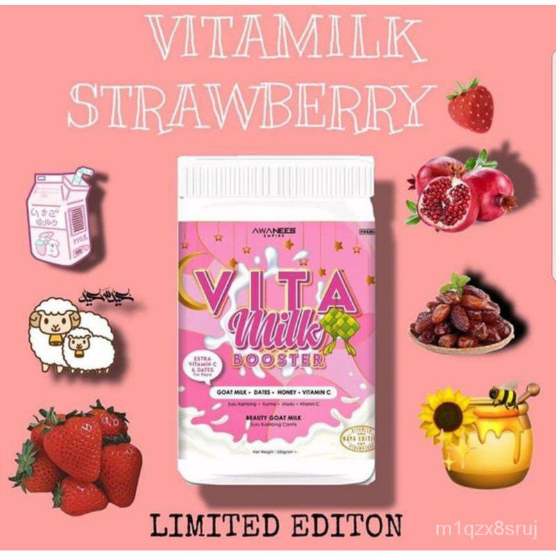 yHjk SUSU VITAMILK STRAWBERRY / VANILA RAYA 100% ORIGINAL BY AWANEES ...