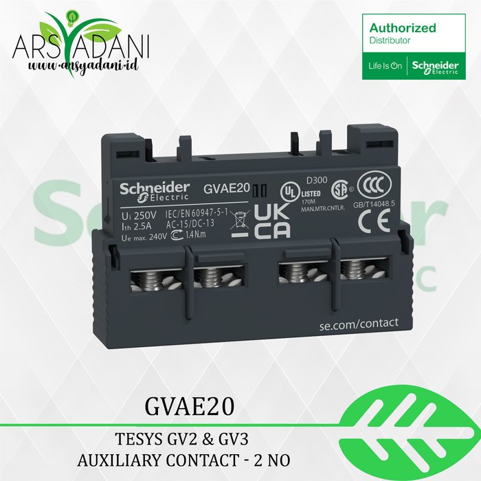 Gvae20 - TeSys GV2 GV3 - schneider อุปกรณ์เชื่อมต่อ 2 NO ...