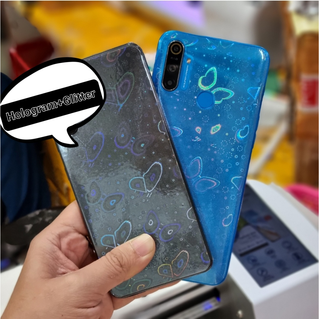 เคสโทรศัพท์มือถือแบบใส กันรอยขีดข่วน ลายผีเสื้อ 3D โฮโลแกรม สีขาว ...