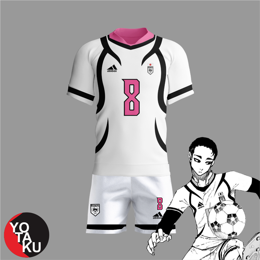 เสื้อกีฬาคอสเพลย์อะนิเมะ Blue Lock U20 Kento Cho แบบครบชุด ...