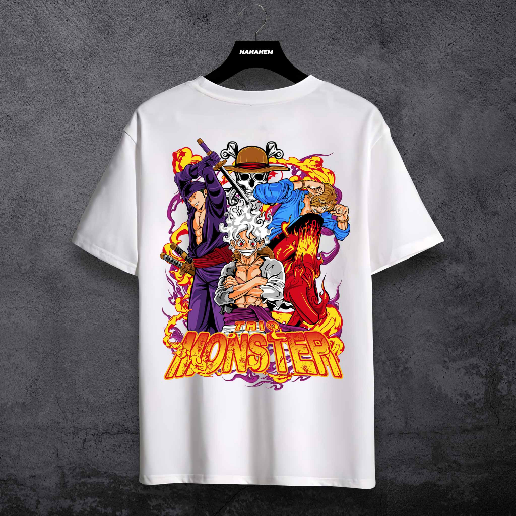 ฮะฮะฮ่า ไอดี เสื้อยืด พิมพ์ลาย Trio MONSTER One Piece HOP-11 สําหรับ ...
