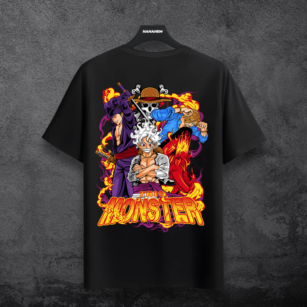ฮะฮะฮ่า ไอดี เสื้อยืด พิมพ์ลาย Trio MONSTER One Piece HOP-11 สําหรับ ...