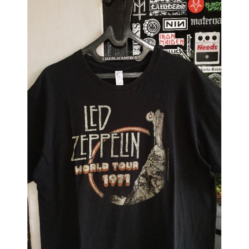 Zeppelin เสื้อยืด LED - WORLD TOUR 1971 (Likeblackmerch ...