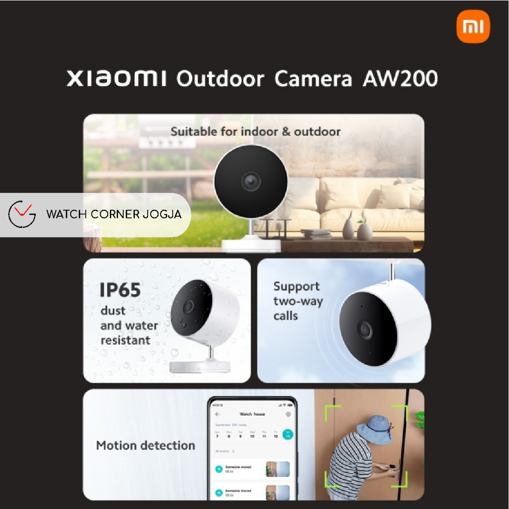 Xiaomi Mi กล้องวงจรปิดอัจฉริยะ AW200 WiFi IP65 1080P 120 สําหรับ ...
