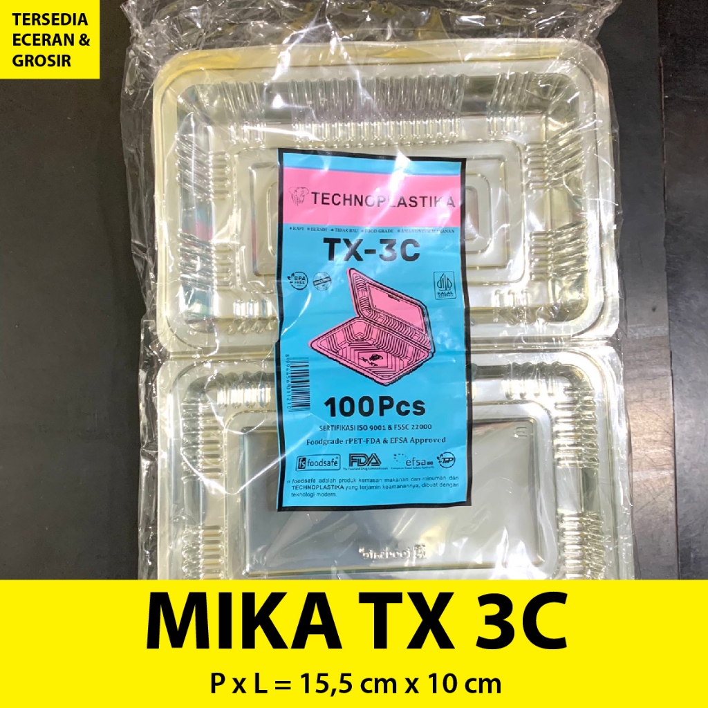 Mika Plastik 3C - Mika Kue ขนมขบเคี้ยว Tx 3C - Mika Plastik Foodsafe ...