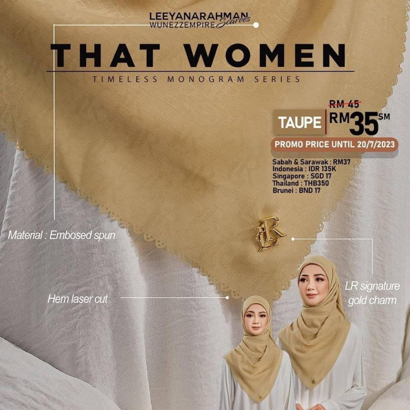 Leeyanarahman ผ้าพันคอ Koleksi Tudung Bawal Plain That Woman Timeless ...