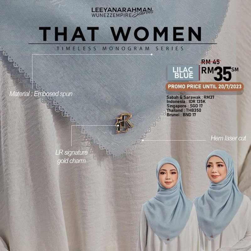 Leeyanarahman ผ้าพันคอ Koleksi Tudung Bawal Plain That Woman Timeless ...