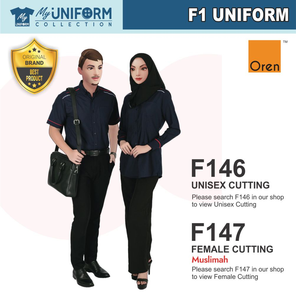 Oren Sport F147 ชุดยูนิฟอร์มมุสลิมะห์ F1 ปรับแต่งโลโก้ เสื้อองค์กร ...