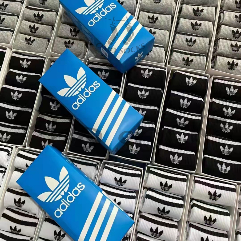 5 Pasang Stokin Adidas ถุงเท ้ าแฟชั ่ นถุงเท ้ าผ ้ าฝ ้ ายถุงเท ้ า ...