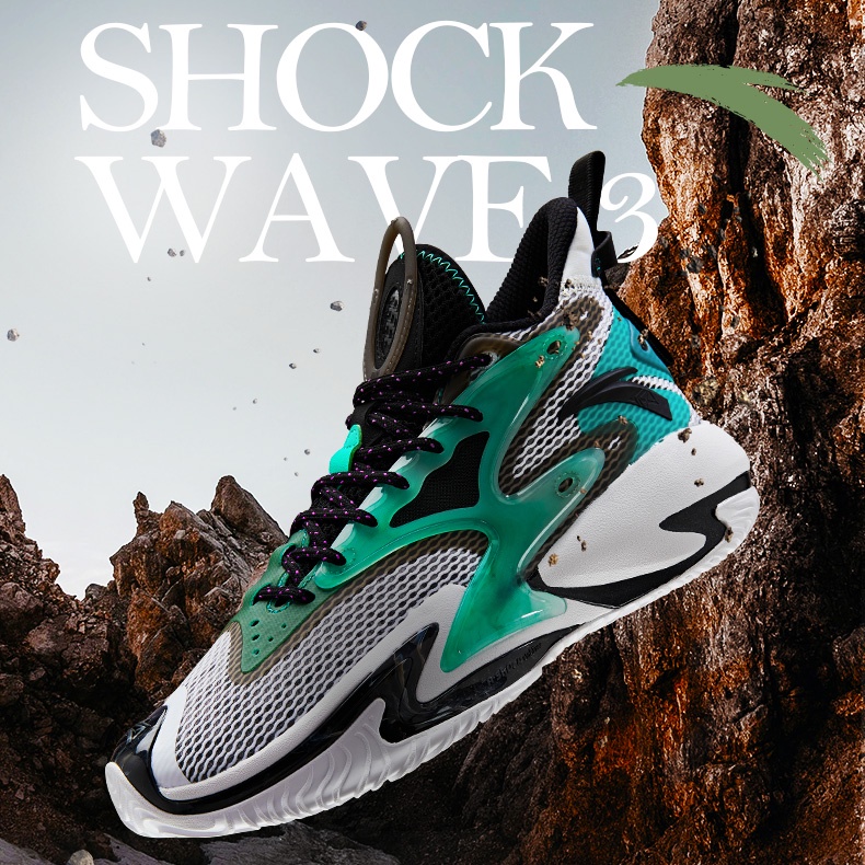 Anta SHOCK THE GAME 3 SHOCK WAVE 3 รองเท้ากีฬา รองเท้าบาสเก็ตบอล กันลื่น กันการสึกหรอ สําหรับ ...