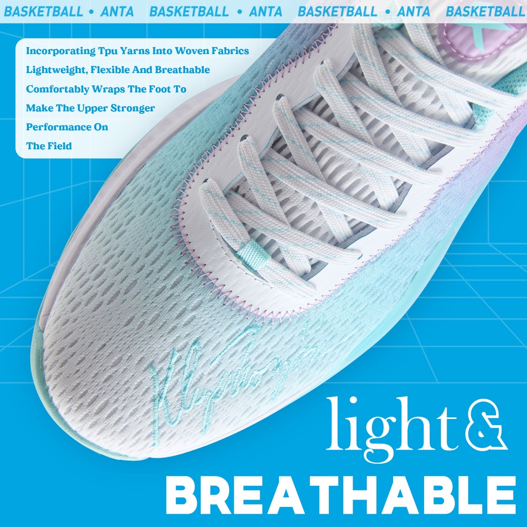 Anta KT6 Light Cavalry 6 รองเท้ากีฬา รองเท้าบาสเก็ตบอล ระบายอากาศ กันการสึกหรอ สําหรับผู้ชาย ...