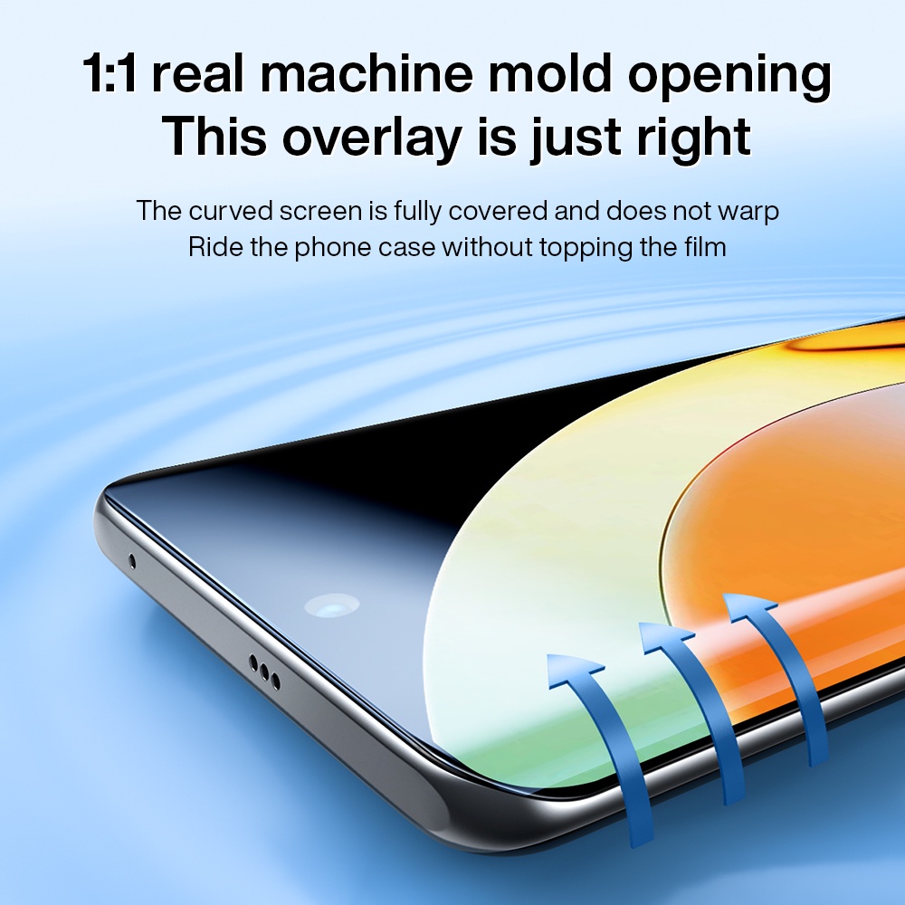 SmartDevil ฟิล์มกระจกนิรภัยกันรอยหน้าจอ ขอบนิ่ม ทรงโค้ง เต็มจอ สําหรับ real me 10pro ...