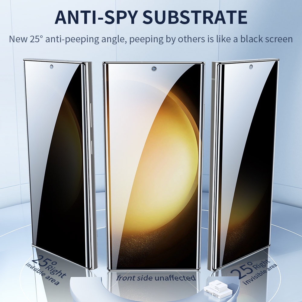 SmartDevil ฟิล์มไฮดรอลิค กระจกนิรภัย กันรอยหน้าจอ กันแอบมอง กันแสง UV สําหรับ Samsung Galaxy ...