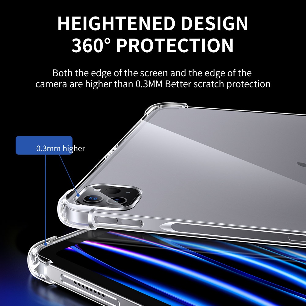 SmartDevil เคสแท็บเล็ต ซิลิโคน ใส กันกระแทก ลายปีศาจ สําหรับ ipad pro2022 air5 11 นิ้ว ...