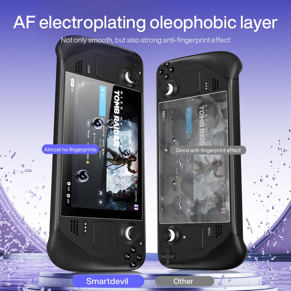 SmartDevil AR เพิ่มความโปร่งใส กระจกนิรภัย ฟิล์มกันรอยหน้าจอ สําหรับ SteamDeck Descending ...