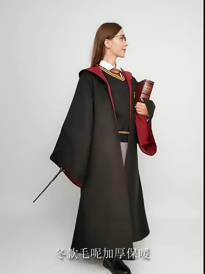 เครื่องแต่งกาย แฮร์รี่ พอตเตอร์ ชุดมายากล เสื้อคลุมฮัลโลวีน คอสเพลย์ กร ...