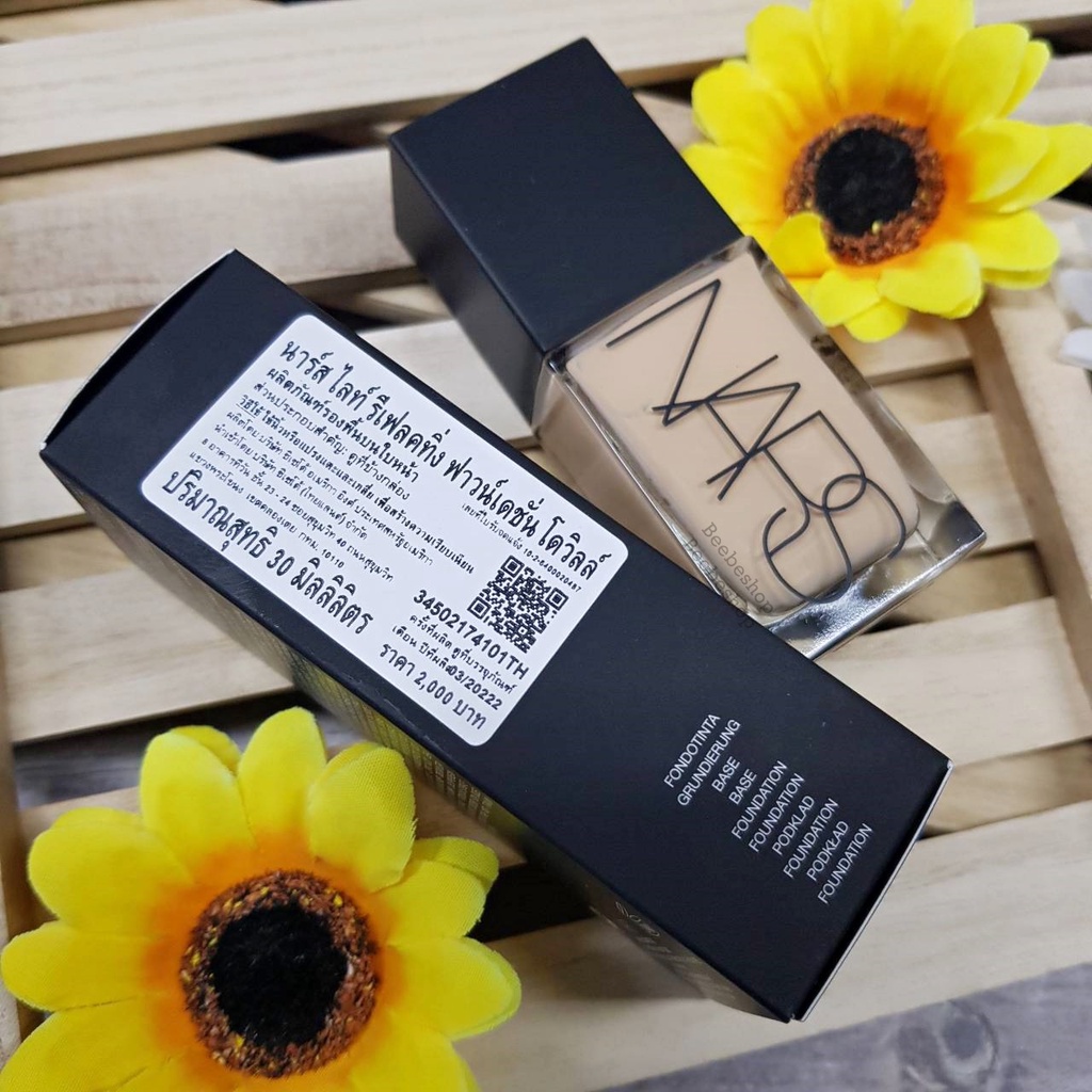 รองพื้นรุ่นใหม่ Nars light reflecting foundation 30ml สี Deauville Fiji Punjab Santa Gobi Mont ...
