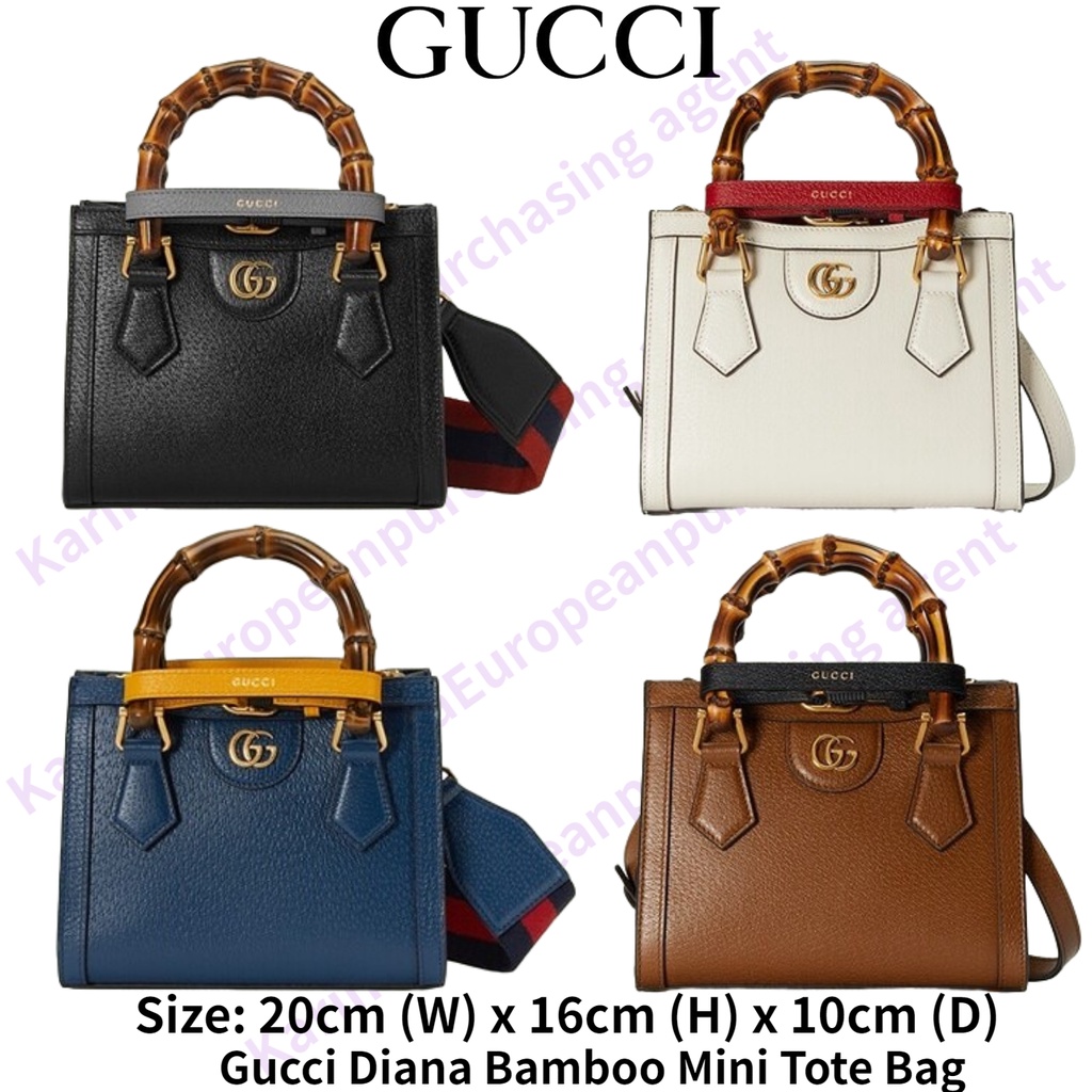 GUCCI Classic models Gucci Diana Bamboo Mini Tote Bag women's shoulder ...
