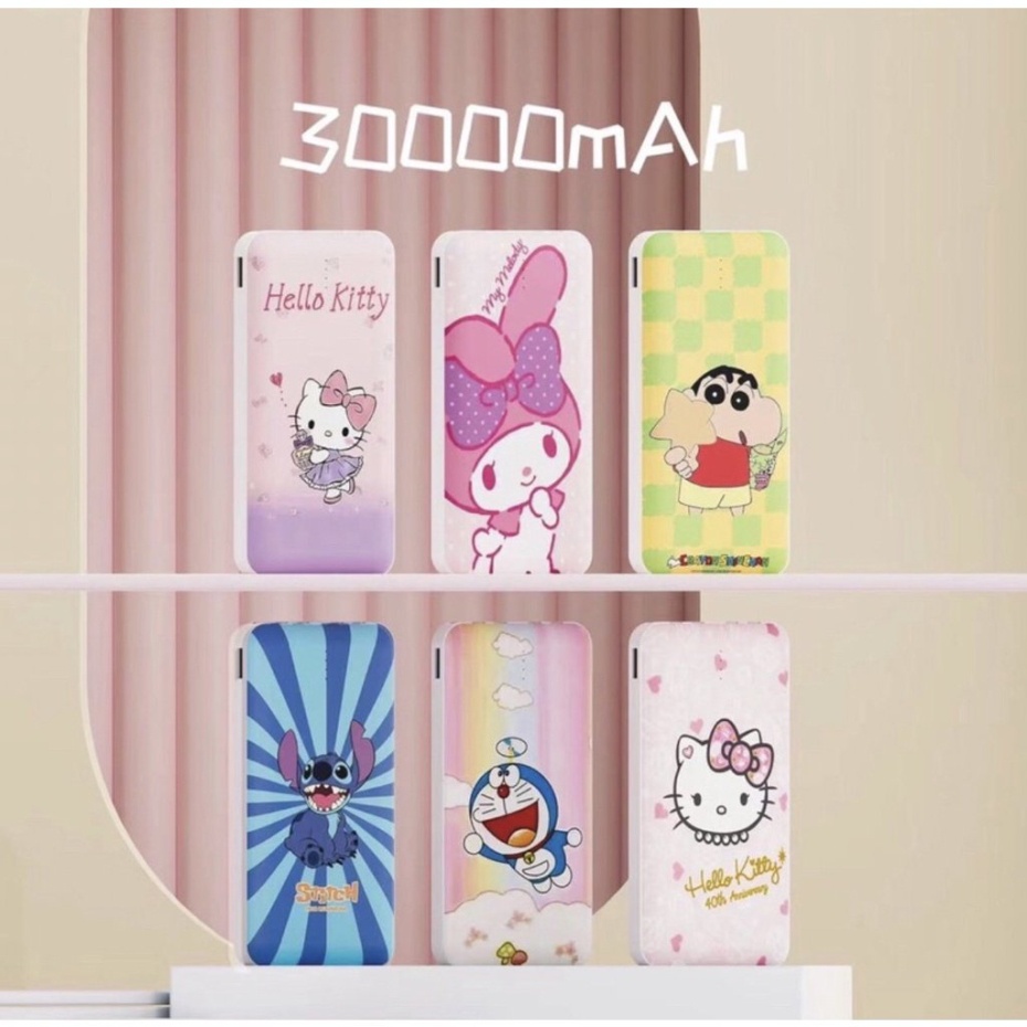 พาวเวอร์แบงค์ แบตสำรองลายการ์ตูน 30000 แอมป์ 3in1 3 สายชาร์จ ip micro ...