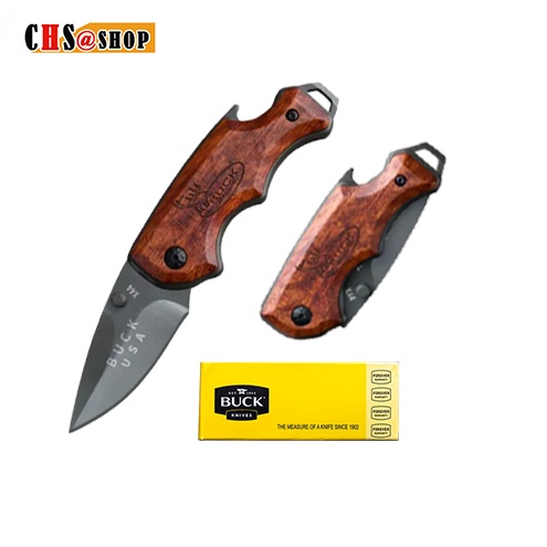 มีดพับเล็ก BUCK x44 ด้ามไม้ มีดพก เอนกประสงค์ อุปกรณ์แคมป์ปิ้งและเดิน ...