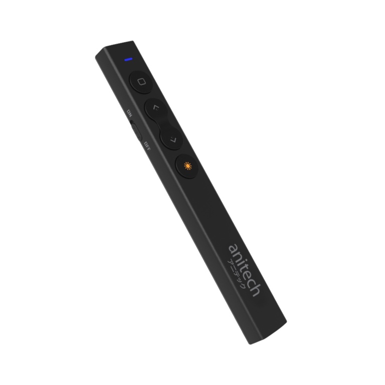 (A91) เลเซอร์พ้อยเตอร์ ไวเลส Anitech Pointer A91 (Black) ระยะการใช้งาน ...