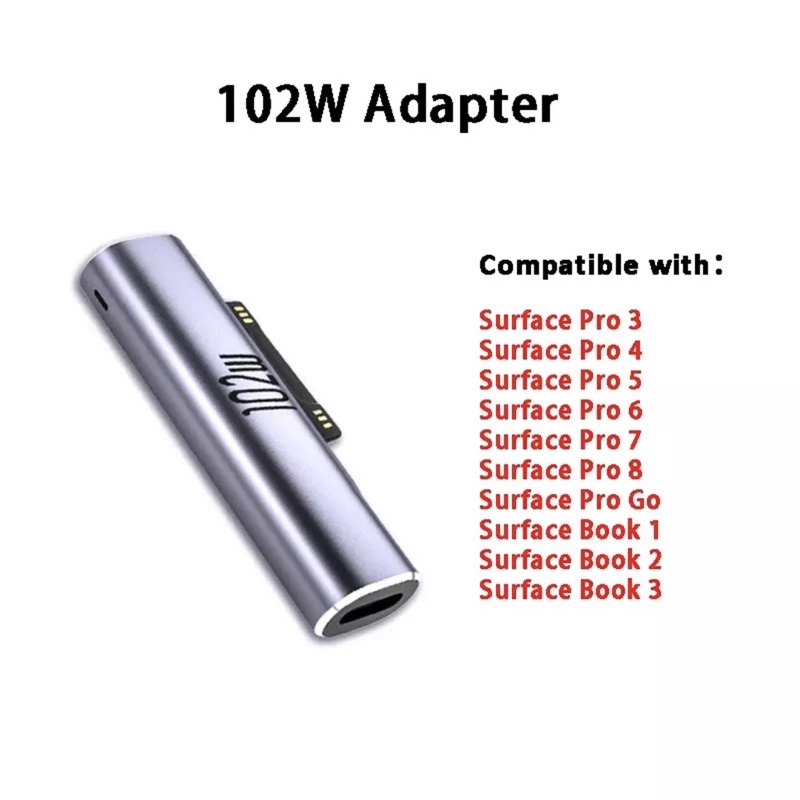 Adapter Surface 44W 65W 102W PD Charger สายชาร์จ Surface Connect for ...
