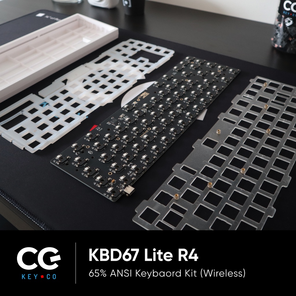 ( Bluetooth version ) KBD67 Lite R4 Mechanical Keyboard Kit คีย์บอร์ด ...