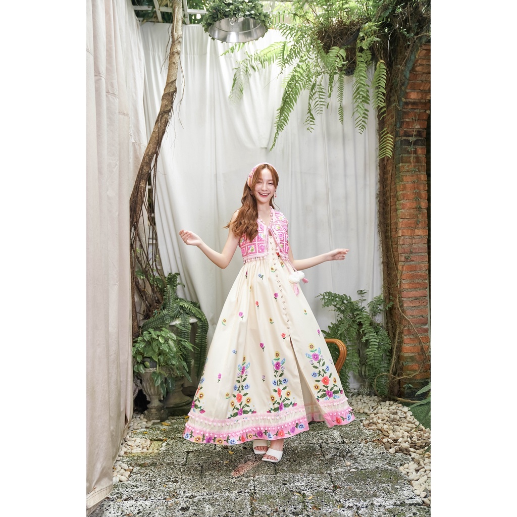 Wiang Ping Dress เดรสยาวพิมพ์ลายที่สวย ละมุน มีความหวานซ่อนเปรี้ยว ...