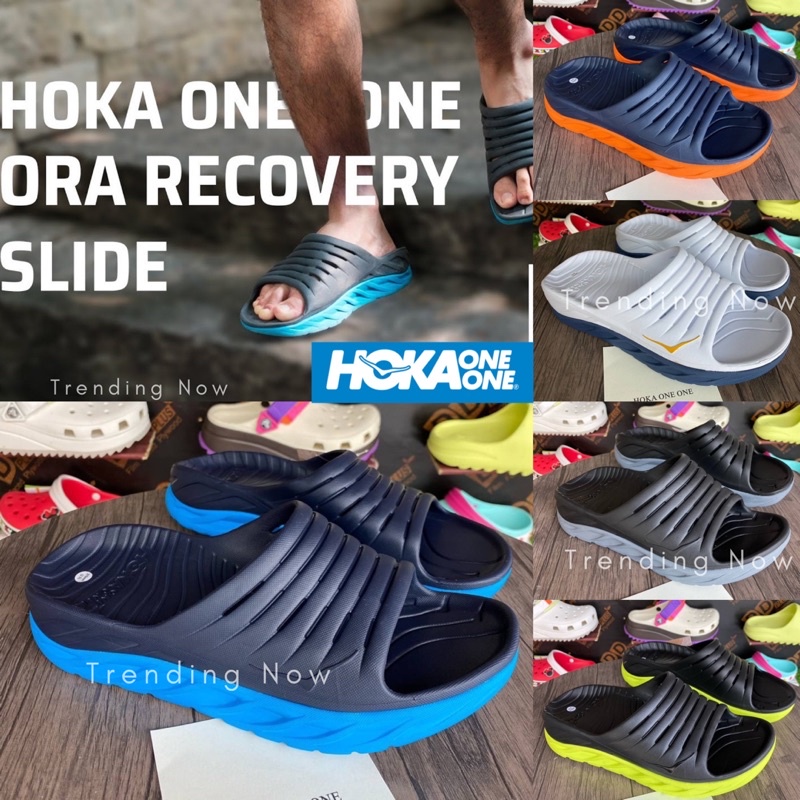 Hoka one one ora recovery slide รองเท้าแตะ Hoka รองเท้าแตะผู้ชาย ...