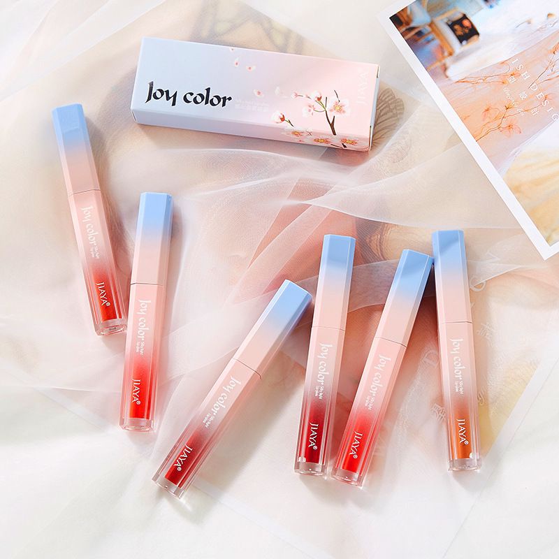 ลิปกลอส Joy color ลิปทินท์ สีสวยชัด เนียนไม่เหนอะ เนื้อเรียบลื่น ทาง่าย ...