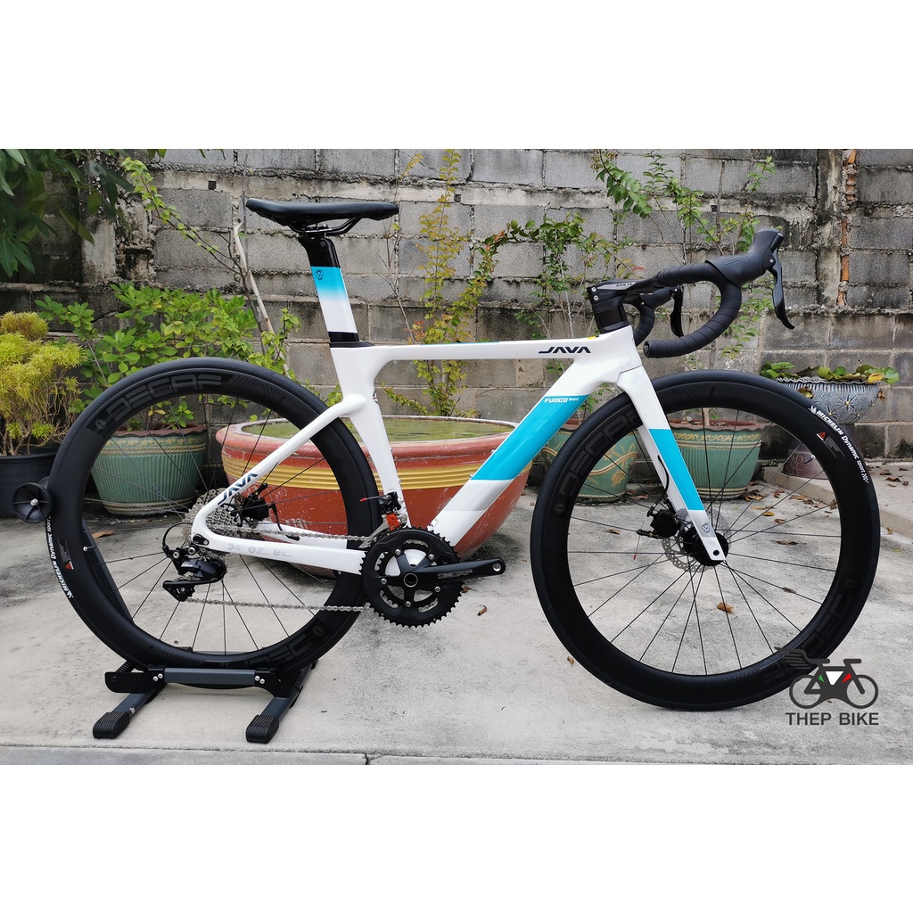 JAVA รุ่น Fuoco 5 Disc เฟรมคาบอน มือเกียร์ Deca ตีนผี105 แฮนด์คาร์บอน ...