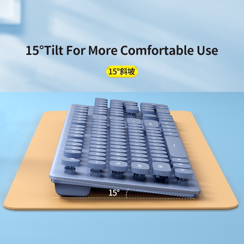 แป้นพิมพ์คอมพิวเตอร์ Mc Km600 Wireless Keyboard And Mouse Combo ...