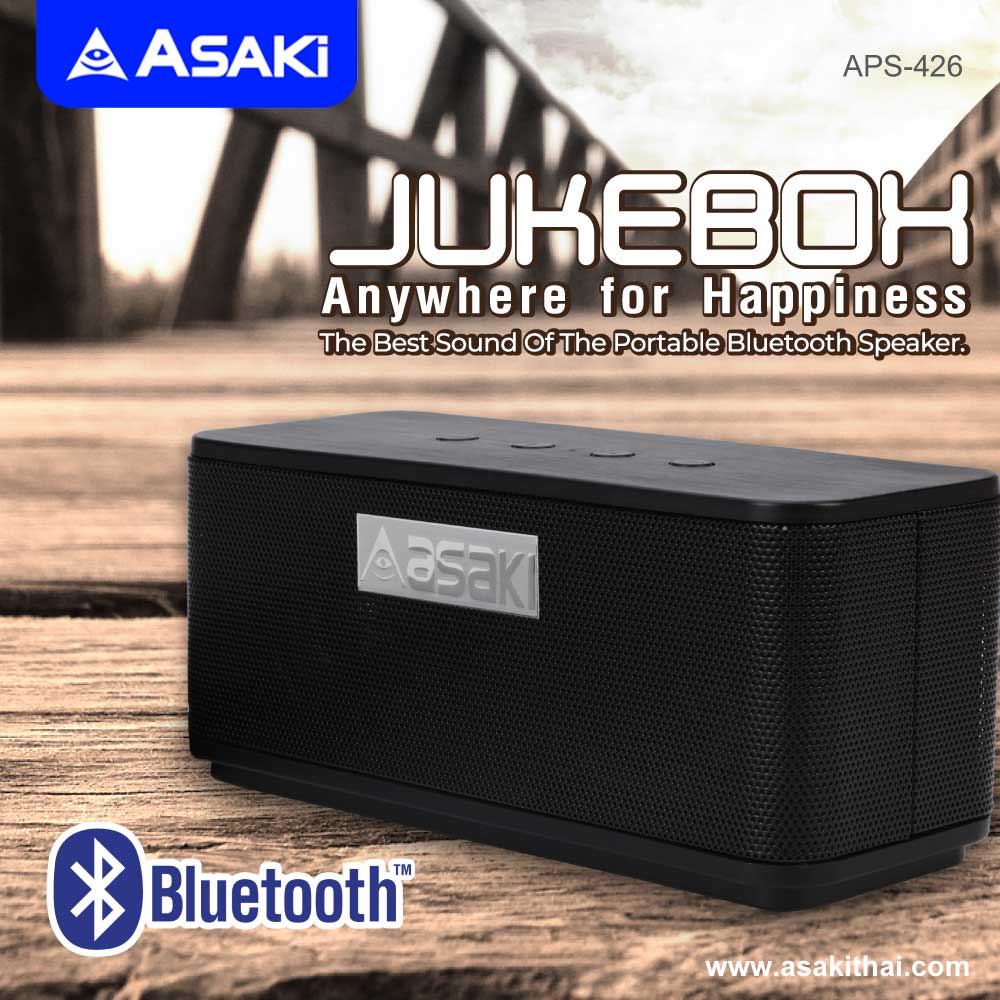 เหลือ 89 ส่งฟรีAsaki Bluetooth Speaker ลำโพงบลูทูธไร้สายพกพา เชื่อมต่อ ...