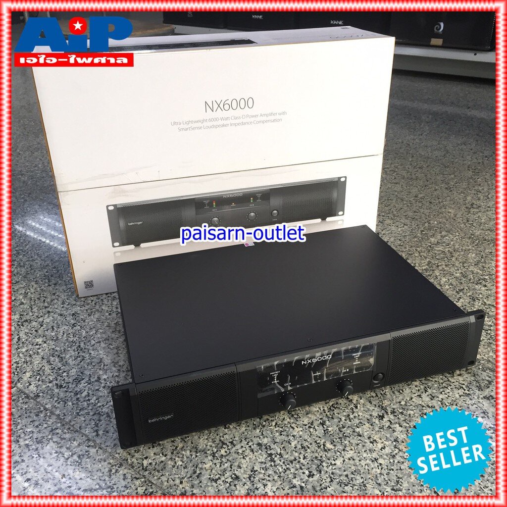 BEHRINGER NX-6000 POWERAMP ของแท้ NX6000 POWER AMP เพาเวอร์แอมป์ Class ...