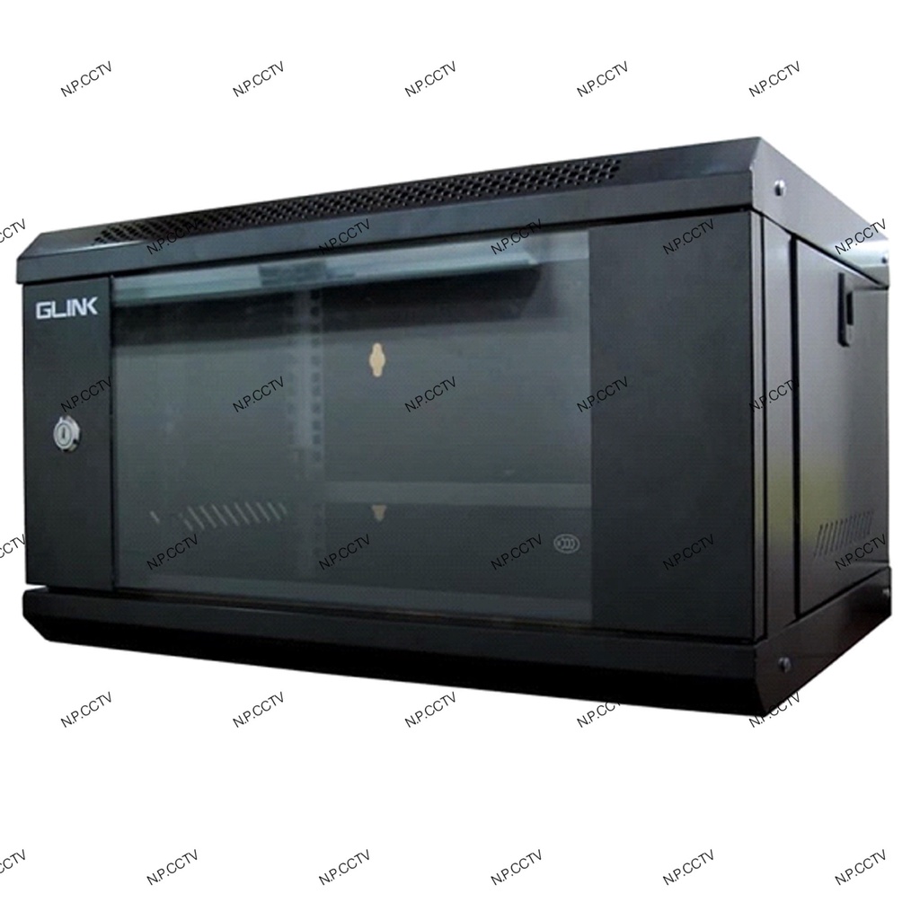 ตู้ Rack 6U ขนาด 6U กว้าง 60 Cm ลึก 45 Cm สูง 37 Cm GLINK รุ่น NC6U สี ...