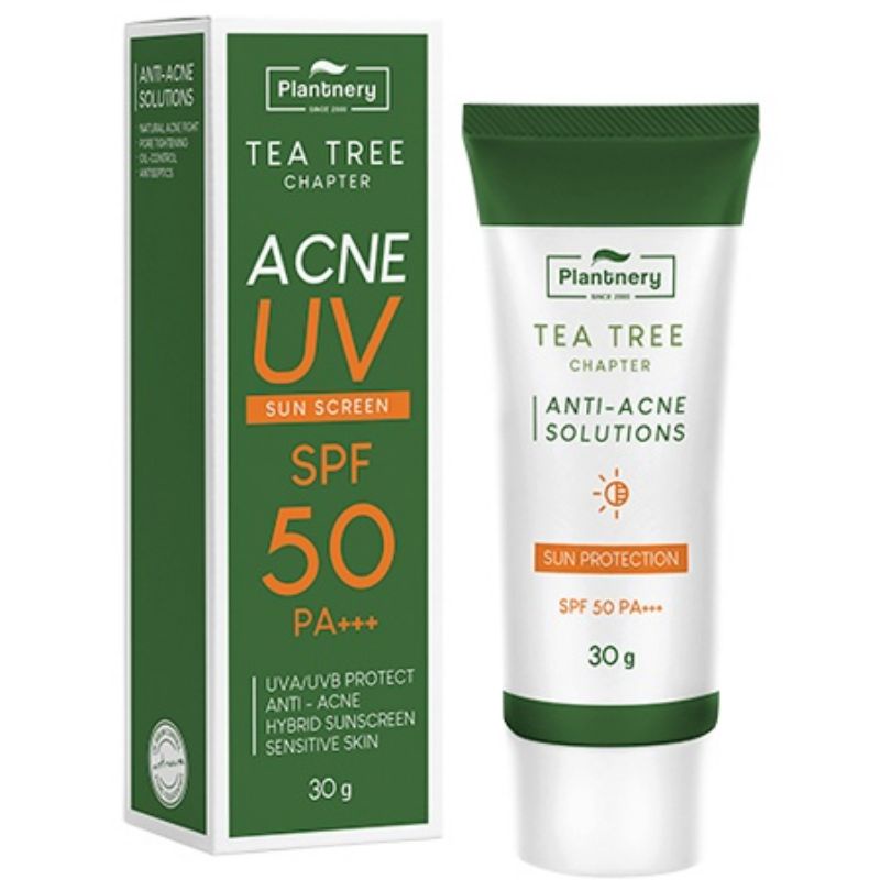 กันแดด Plantnery Tea Tree Sunscreen Acne Oil Control SPF 50PA 30ml - ct ...