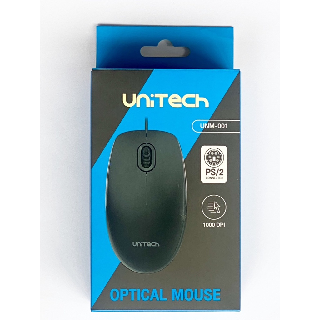 เม้าส์ Mouse PS2 Genius รุ่น DX-110 Unitech UNM-001 Optical PS2 สีดำ ...