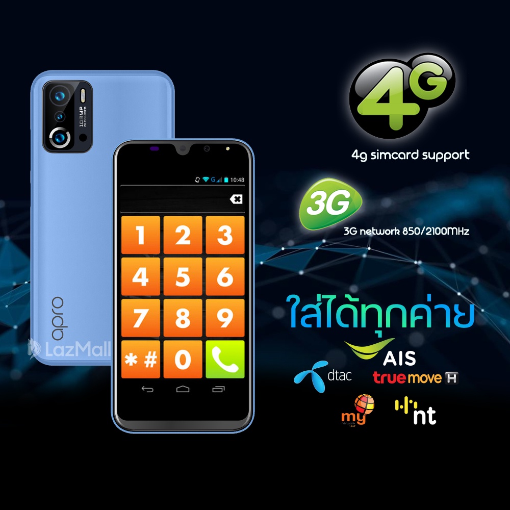Apro รุ่น C2e โทรศัพท์มือถือ สมาร์ทโฟน ใช้แอปธนาคารได้ เป๋าตัง สแกนใบหน้า ระบบแอนดรอยด์ ประกัน ...