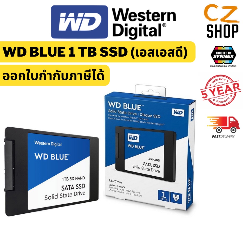️กรุงเทพฯด่วน1ชั่วโมง️250GB 500GB 1TB (เอสเอสดี) WD BLUE SA510 SATA ...