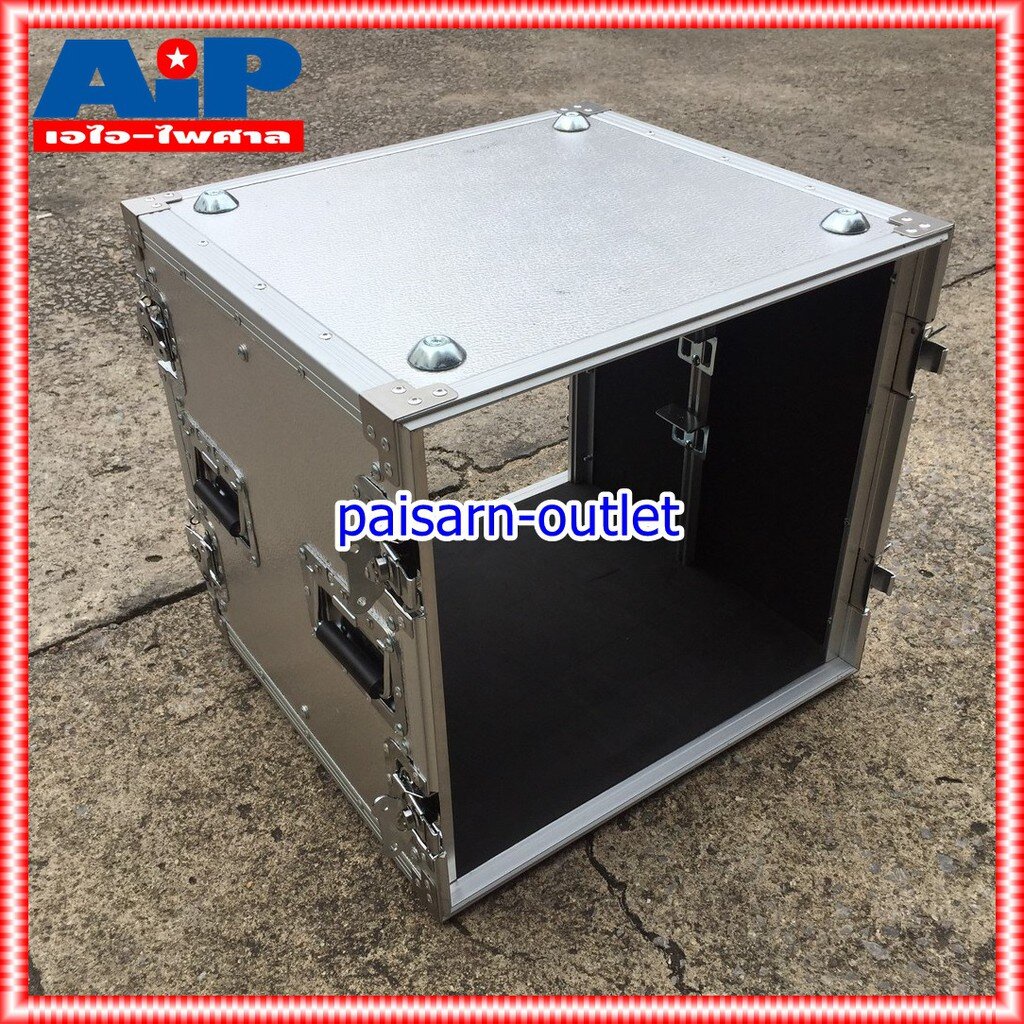 COMPACT M-10U 2ฝาหน้า-หลัง ลึก19 ผิวอลูมิเนียม แร็ค แร็คลึก19 RACK10U แร็คผิวอลูมิเนียม RACK เอ ...